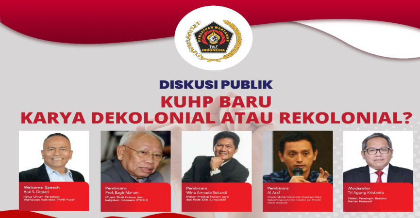 KUHP Baru Tertinggal Dua Abad, Bagir Manan : Bagi Pers yang Berlaku ...