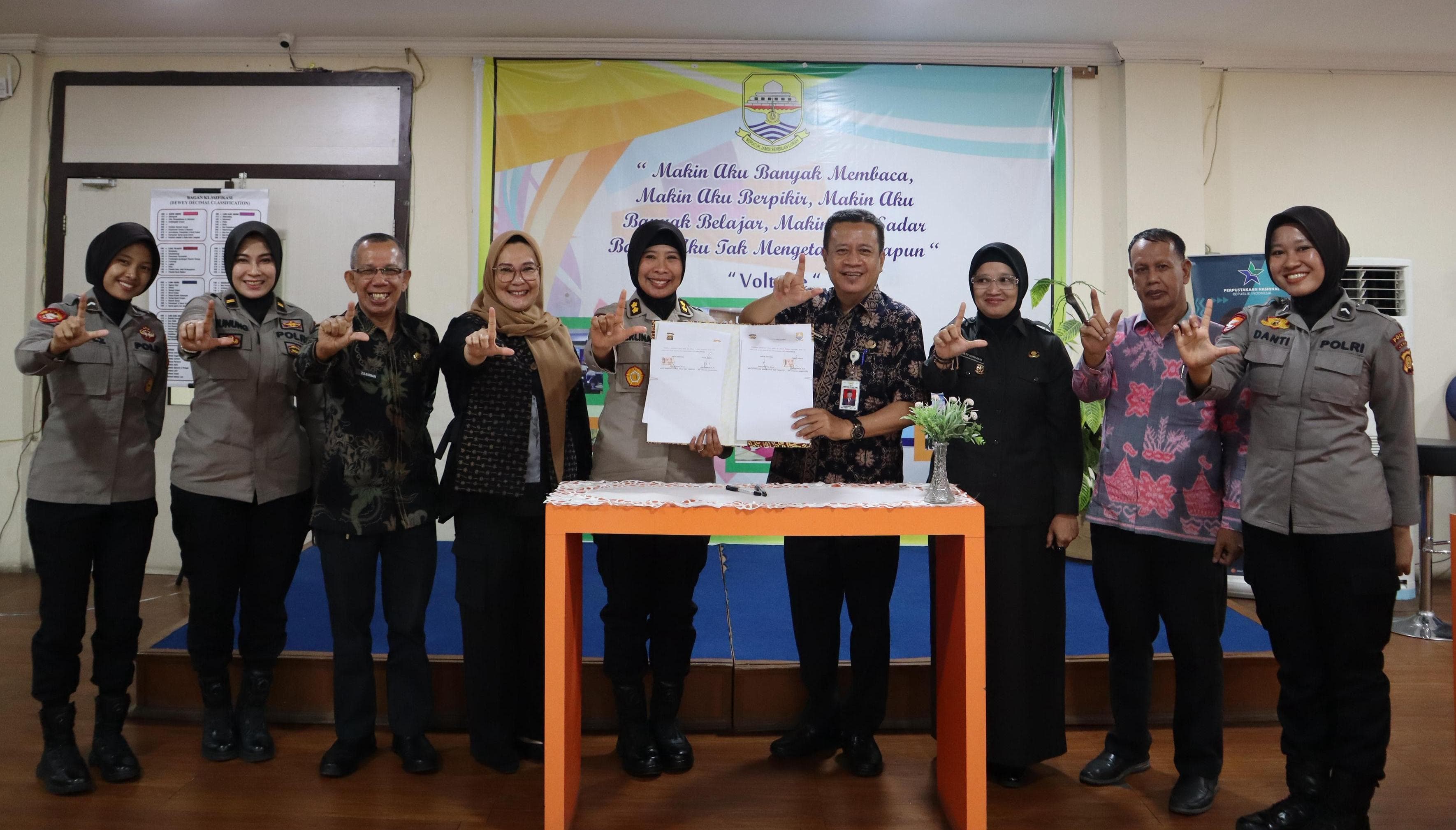 Setum Polda Jambi dan Dispusarda Provinsi Jambi Teken PKS untuk Perkuat ...